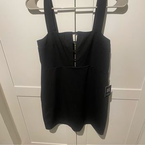 Express | Dresses | Nwt Express Cut Out Ladder Front Black Mini Dress ...